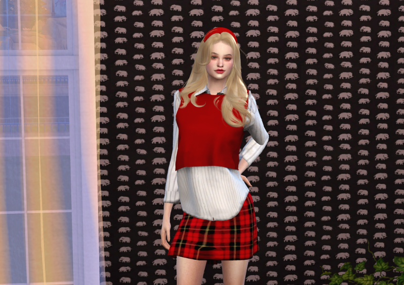 [ts4 cc] 90s Preppy Look from Clueless : 네이버 블로그