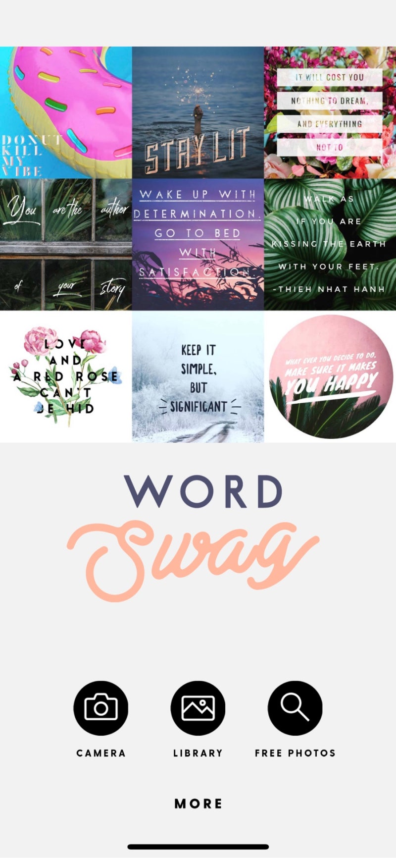 오늘만무료앱, Word Swag 다운로드 해보세요. (타이포그래픽) : 네이버 블로그