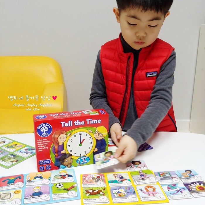 영어보드게임 오차드토이즈 『tell The Time』 영어로 시계보기시계 읽는 방법 배우기 네이버 블로그