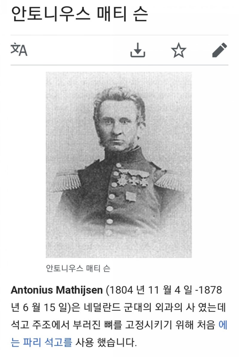 석고붕대 개발자. : 네이버 블로그