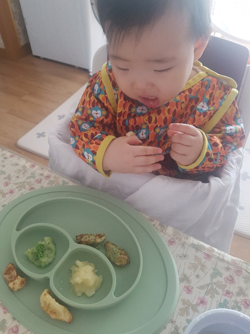 8개월 아이주도이유식감자•양파볼 감자•양파•브로콜리 볼 네이버 블로그