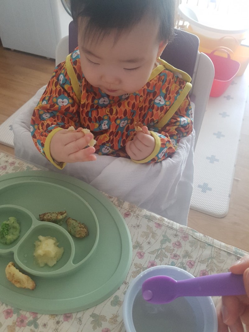 8개월 아이주도이유식감자•양파볼 감자•양파•브로콜리 볼 네이버 블로그