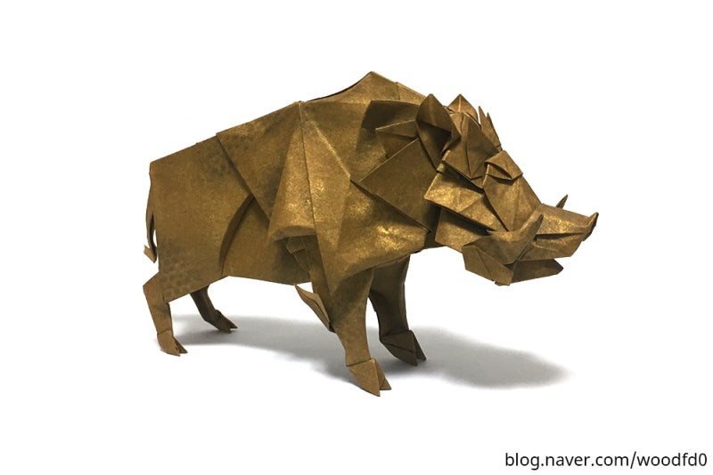 Origami #111 - Boar(창작) : 네이버 블로그