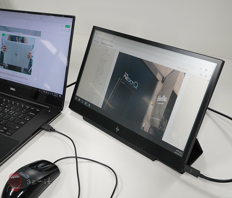 듀얼 디스플레이? 14인치 휴대용 디스플레이! HP EliteDisplay S14 : 네이버 블로그