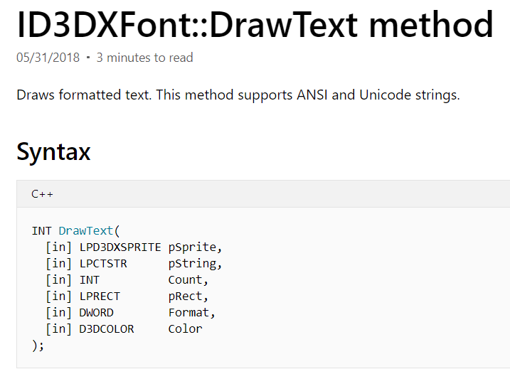 [DirectX 3D] Font와 문자 출력 : 네이버 블로그