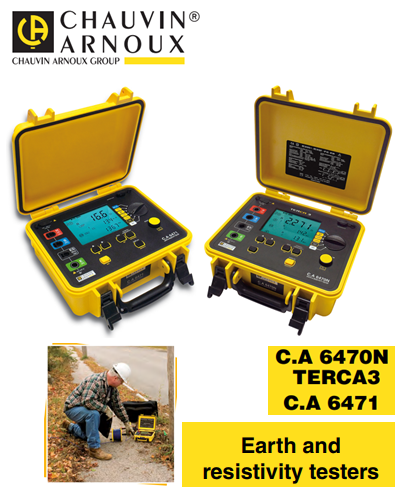 샤빈아녹스 (Chauvin Arnoux) 3P/4P 정밀접지저항 측정기 (Earth and resistivity accurate ...