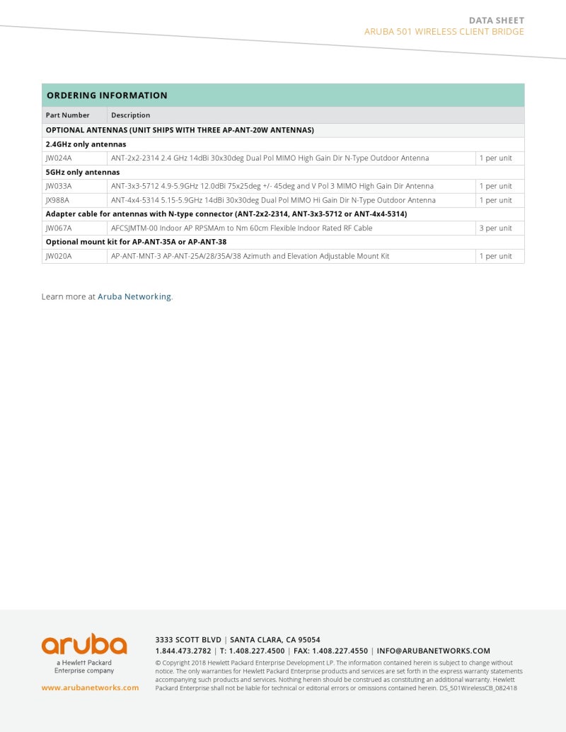 HPE Aruba / 501 Wireless Client Bridge (802.11ac 1.3Gbps) : 네이버 블로그