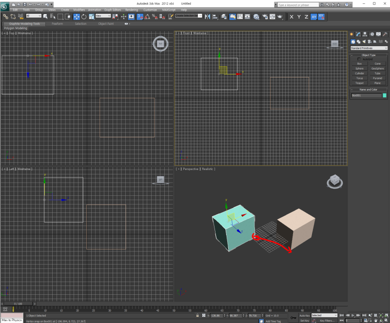 3DMAX Axis Constraints와 Snaps : 네이버 블로그