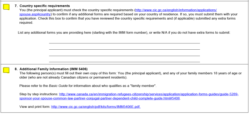 (영주권) 배우자 초청 인사이드 - (마지막편) 체크리스트 IMM 5533 : 네이버 블로그
