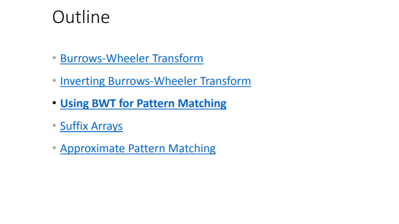 String - Burrows-Wheeler Transform(BWT) and Suffix Arrays : 네이버 블로그