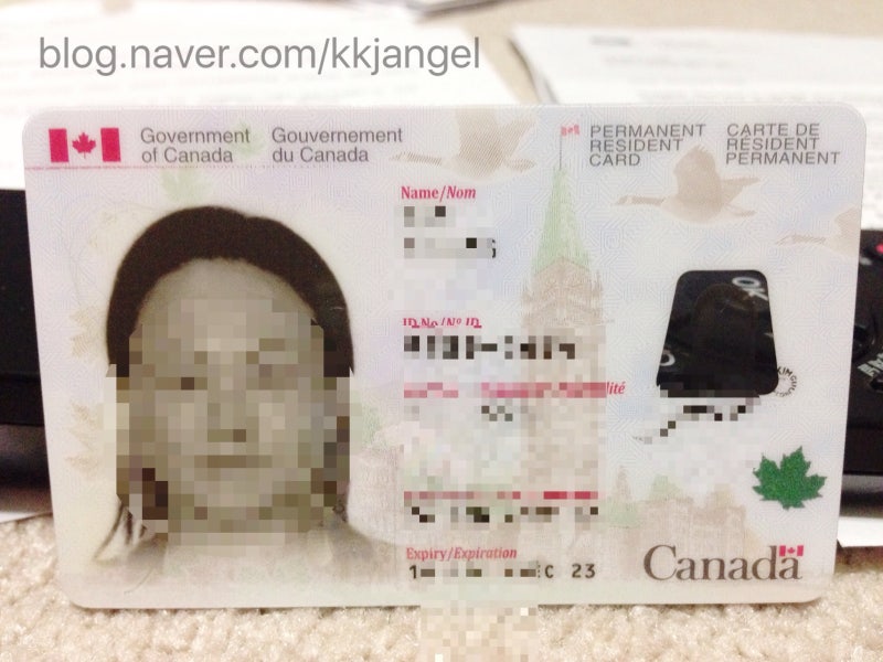 [ Canada PR card ] Canada Permanent Resident Card, 캐나다 영주권 카드 : 네이버 블로그