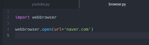 Python webbrowser.open() : 네이버 블로그