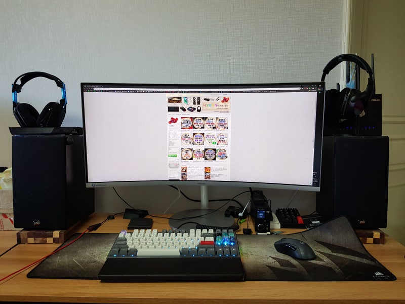 삼성 21:9 울트라 와이드 QLED 모니터 C34J791 리뷰 (C34F791 비교) : 네이버 블로그