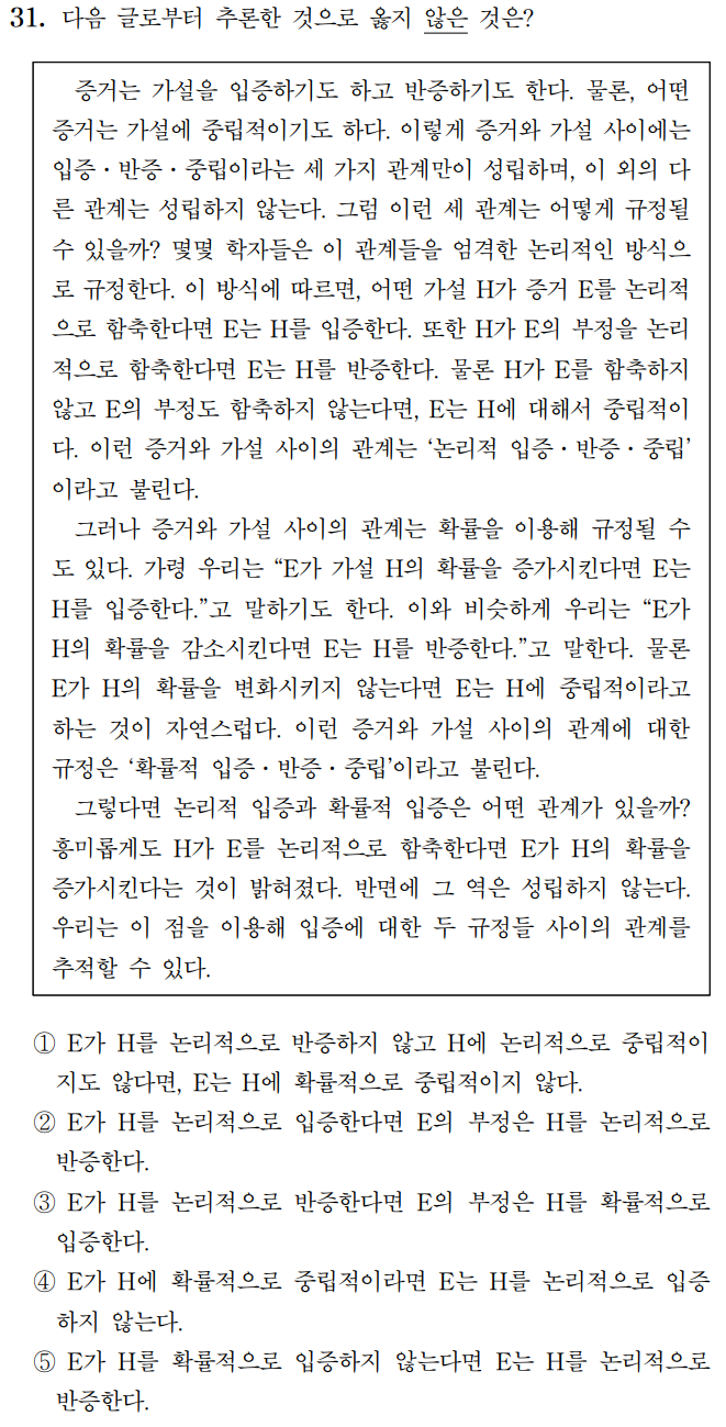 Leet 기출문제 해설 2017학년도 추리논증 31번 강화약화 네이버 블로그