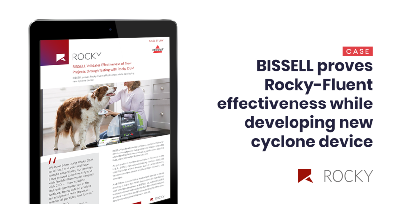 [Rocky DEM/Case Study] 미국 스팀청소기 1위 비쎌(Bissell), 제품개발과정에 Rocky-Fluent ...