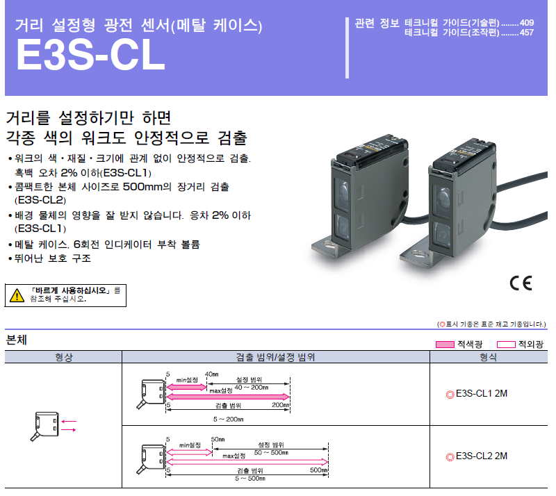 포토센서 E3S-CL1 E3S-CL2 : 네이버 블로그