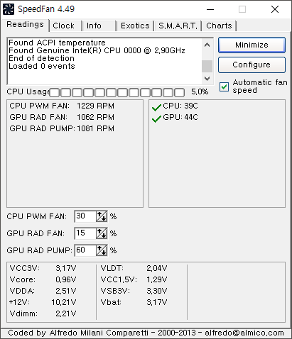 시스템 팬 컨트롤 유틸리티 SpeedFan : 네이버 블로그