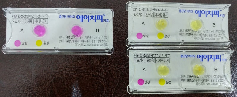 헬리코박터 검출을 위한 CLO 검사, 시간에 따른 색 변화, Biopsy urease testing, CLOtest ...