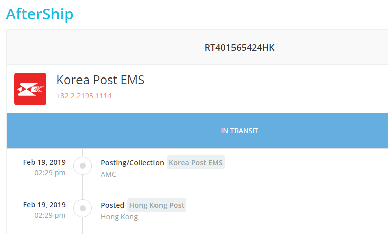 알리익스프레스 홍콩포스트 에어메일 HongKong Post Air Mail 배송기, AMC : 네이버 블로그