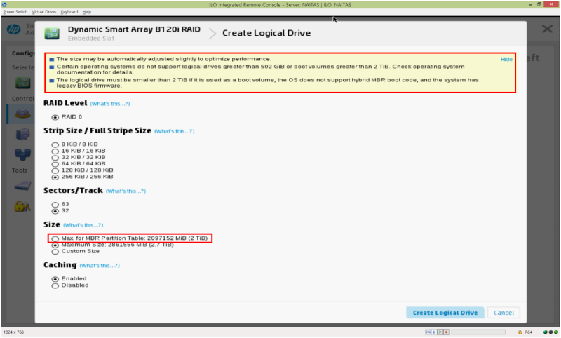 HP Smart Array 설정 및 사용방법 : 네이버 블로그