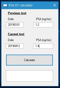 PSA doubling time 계산기 : 네이버 블로그