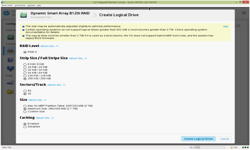 HP Smart Array 설정 및 사용방법 : 네이버 블로그