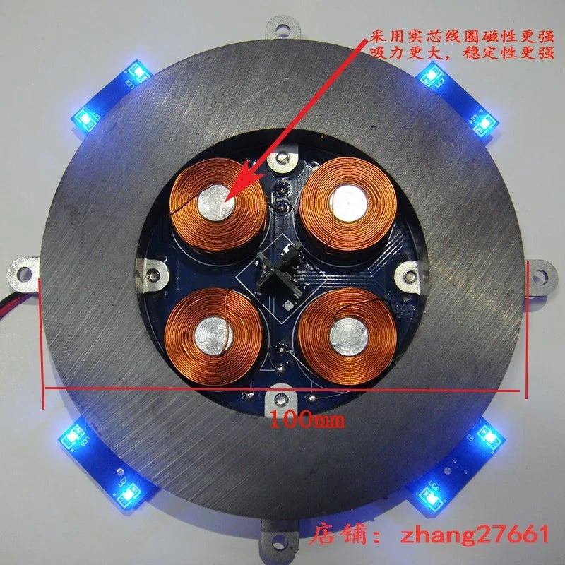 DIY magnetic levitation module Magnetic Suspension Core with LED lamp ...