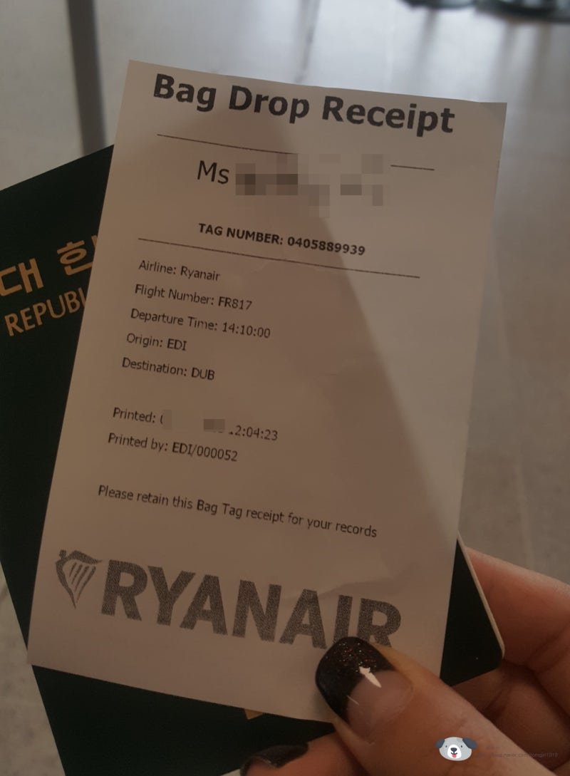 에든버러에서 아일랜드 더블린 라이언에어 Ryan Air 탑승후기feat에든버러공항 픽업예약 에든버러공항라운지 네이버 블로그