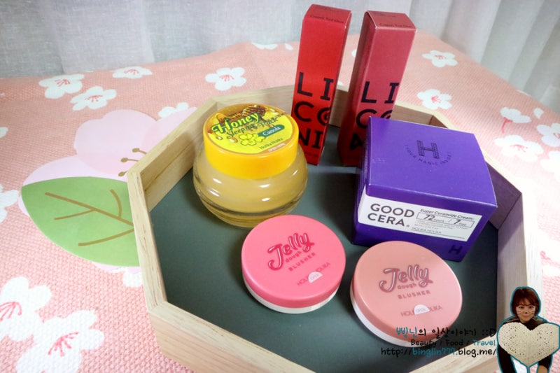 뭉침없는 촉촉한 젤리도우 블러셔 추천 겟잇뷰티 뷰라벨 홀리카홀리카 블러셔 발색 후기 딸기젤리 넛츠젤리 네이버 블로그
