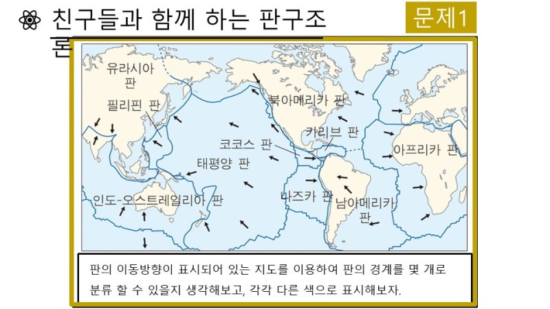 2018 진주여고 통합과학 1학년 수업 판구조론 협동수업 네이버 블로그