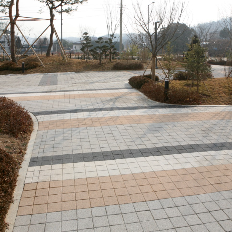 보차도블럭 인조화강석블럭 지역별 시공사례 화강블럭 화강블록 보도 보차도블럭 학교 공원 아파트