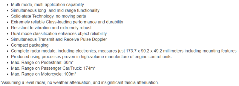 [Radar]Delphi Radar_ERP ESR with Firmware version 9.21.21,ERP ESR 2.5 ...