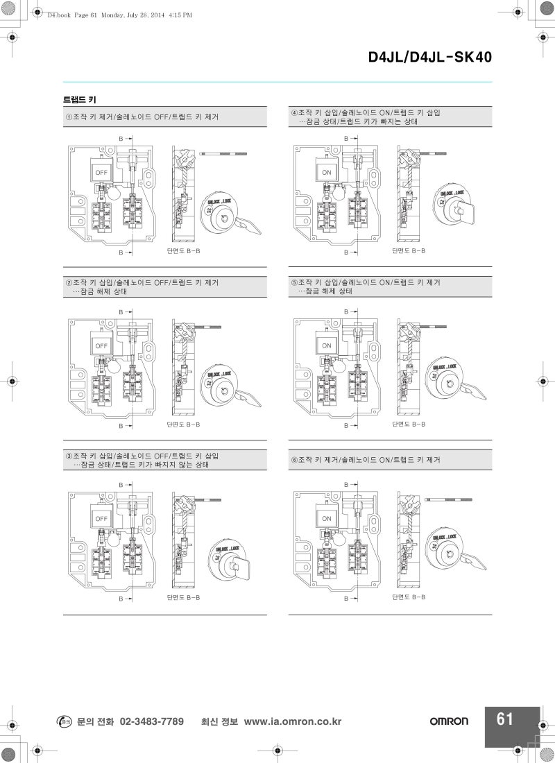 [OMRON/오므론/옴론] 전자 락 세이프티 도어 스위치/슬라이드 키 유니트 D4JL/D4JL-SK40 : 네이버 블로그