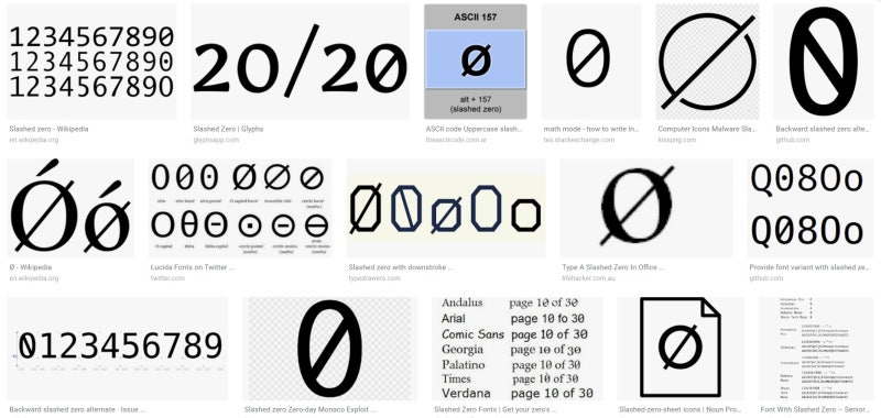 숫자 0과 알파벳 o O의 구분, 영어로 뭐라고하나? Ø : 네이버 블로그