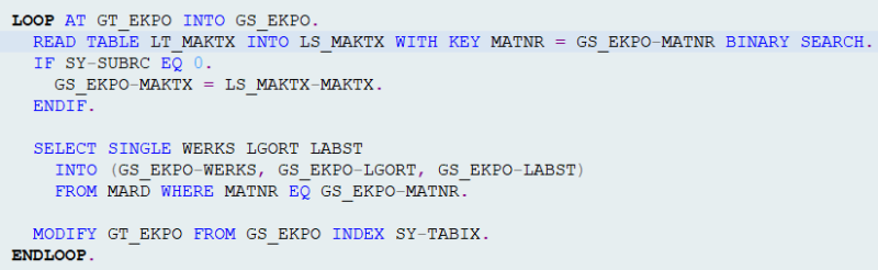 [SAP ABAP] READ TABLE : 네이버 블로그