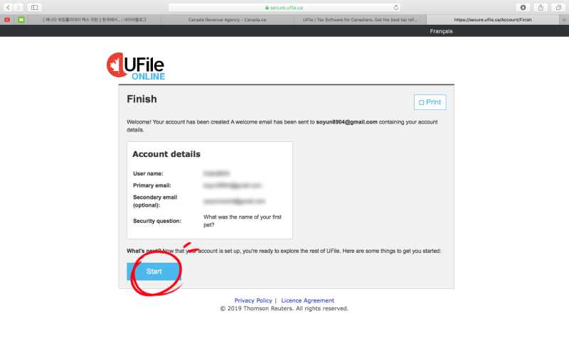 [캐나다워홀] 한국에서 캐나다 텍스리턴 신청하기, Ufile로 텍스리턴 T1 작성하기 : 네이버 블로그