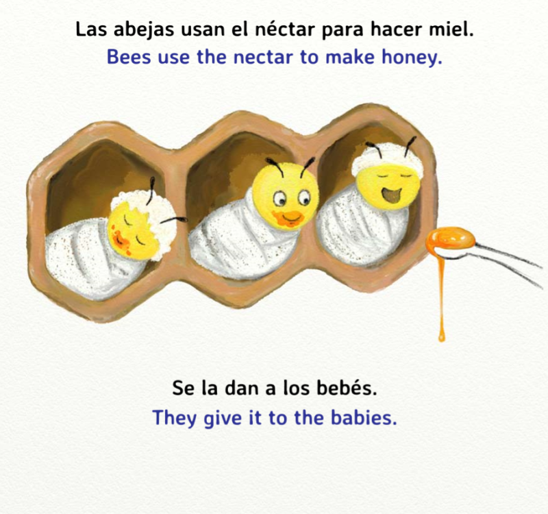 [스페인어/영어-이중언어동화책]La abeja y la flor/The bee and the flower : 네이버 블로그