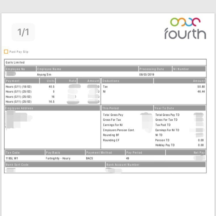 [영국워홀 D+82] 택스코드 1185L W1 + 전화영어 팁! : 네이버 블로그