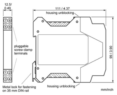 DN2400 슬림형 신호변환기: 4-20mA, 0-10V 산업용 표준 신호의 절연 및 변환 (Signal Converter ...