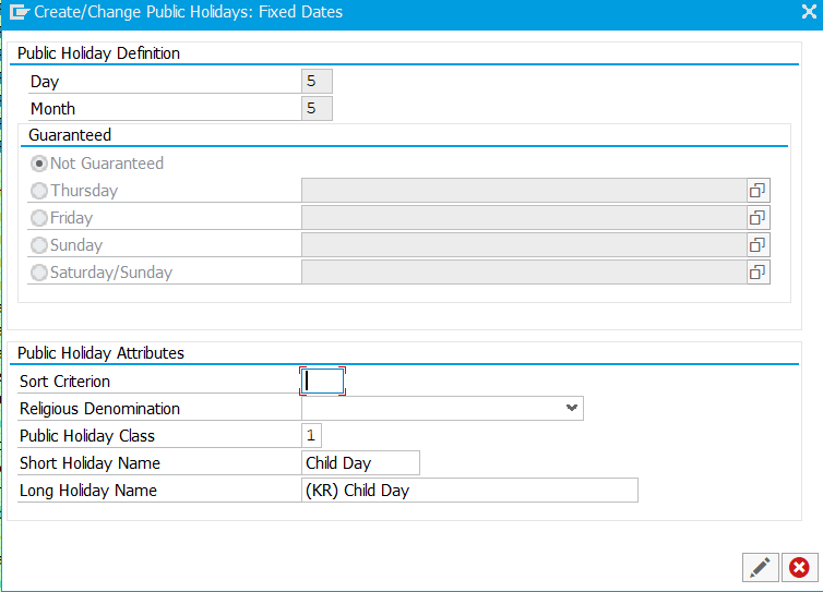 [SAP ABAP] Factory Calendar 셋팅법 이해 : 네이버 블로그