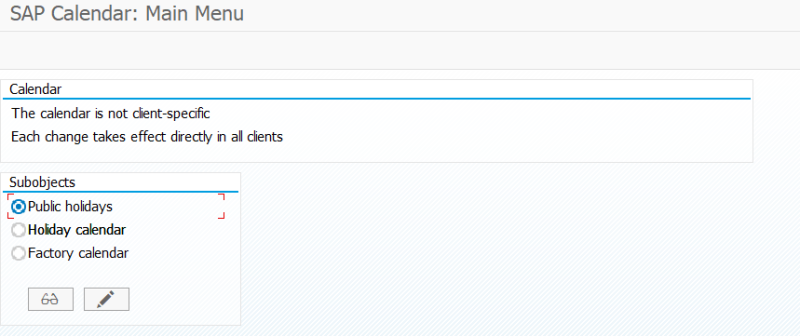 [SAP ABAP] Factory Calendar 셋팅법 이해 : 네이버 블로그