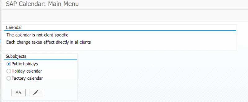 [SAP ABAP] Factory Calendar 셋팅법 이해 : 네이버 블로그