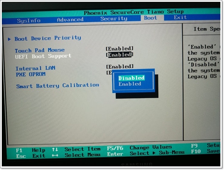 삼성노트북 바이오스 usb부팅순서 변경방법 : 네이버 블로그