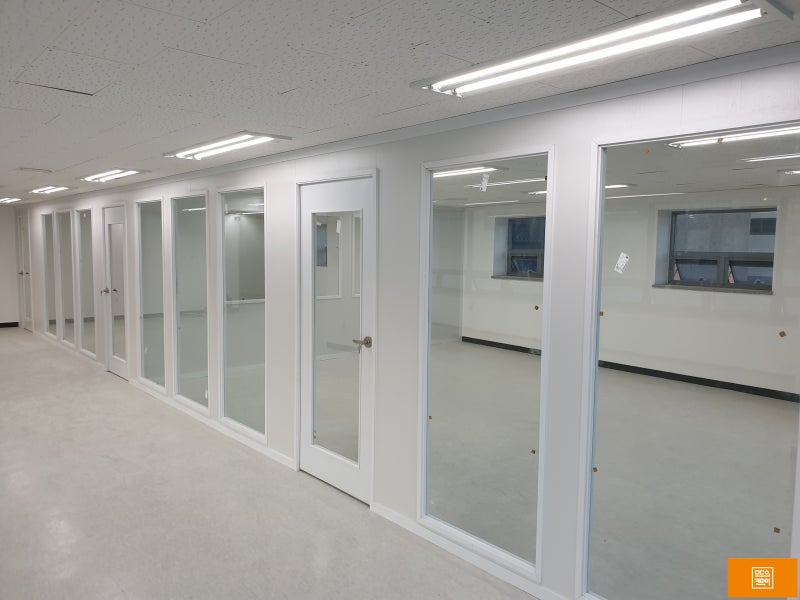 명동 사무실 칸막이, 사무실 가벽 설치 시공, 유리 칸막이 : 네이버 블로그