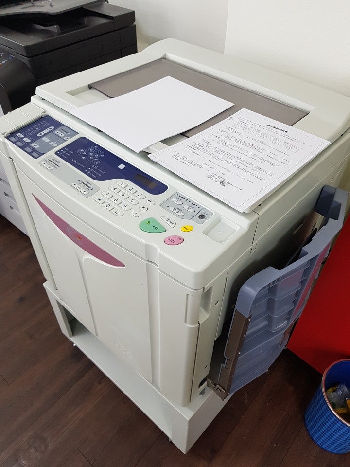 리소 마스터인쇄기 납품사례(직생,직접생산증명,리소인쇄기,EZ230,EZ231,RZ230,EZ2301,스텐실인쇄,리소마스터기,직접 ...