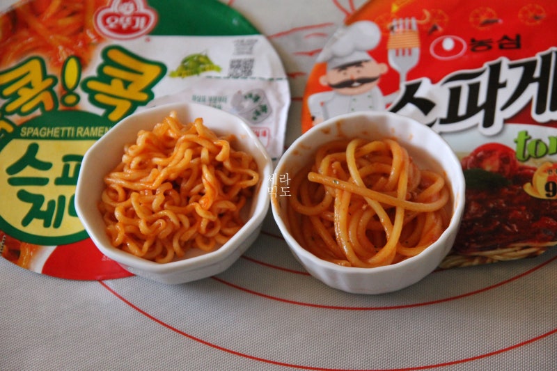 스파게티 라면 6가지 비교 가장 맛있는 스파게티 라면은? : 네이버 블로그
