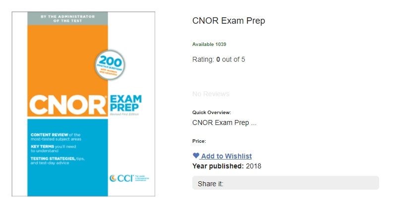 [미국간호사] CNOR 공부법 : 네이버 블로그