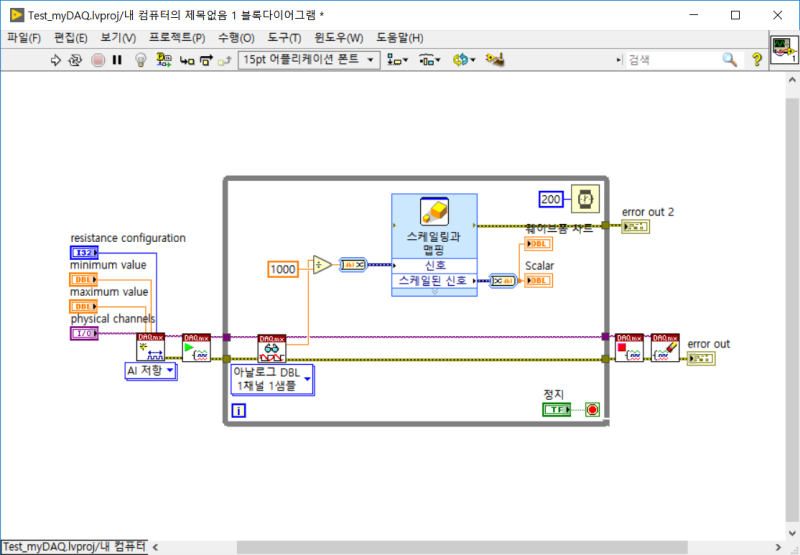 [myDAQ] LabVIEW 기반으로 myDAQ를 이용한 온도측정 : 네이버 블로그