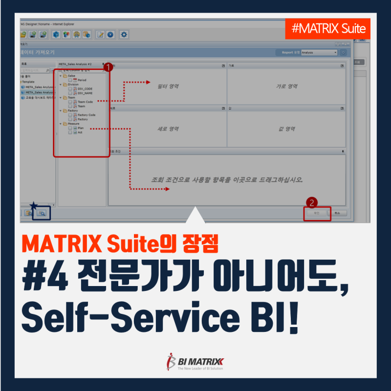 [MATRIX Suite의 장점] #4 전문가가 아니어도, Self-Service BI! : 네이버 블로그