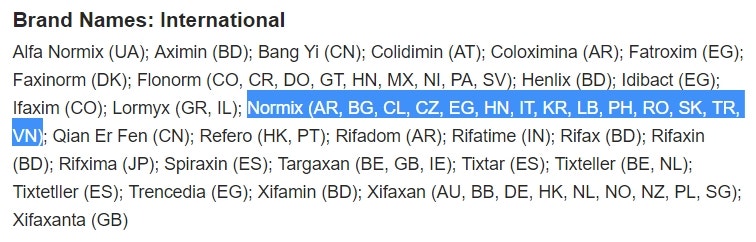 리팍시민(노르믹스, 지팍산), 작용 기전과 항균 범위, Rifaximin(Normix, Xifaxan), mechanism ...